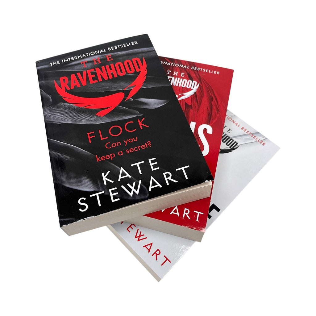 The Ravenhood Series By Kate Stewart 3 Books Collection Set (Flock, Ex