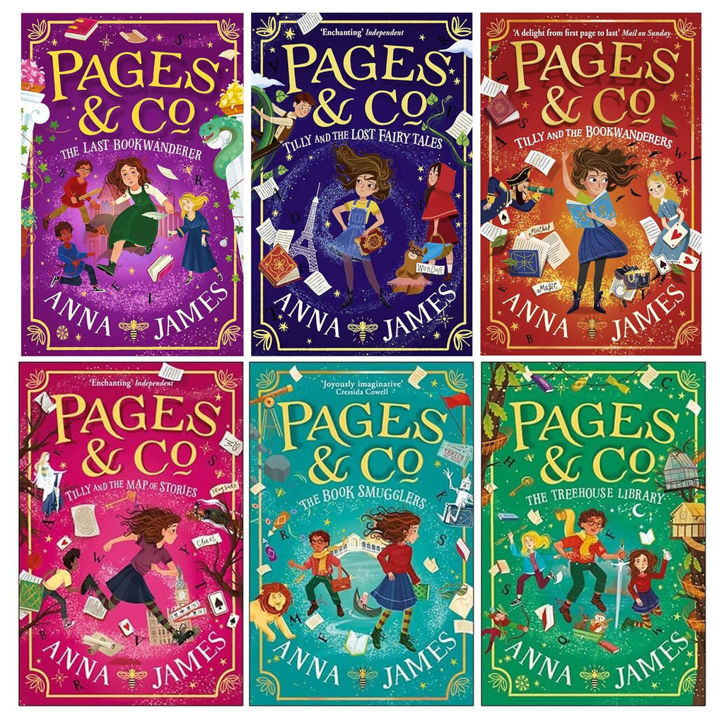 Pages and Co Series 6 Books Collection Set (Tilly And The Bookwanderer